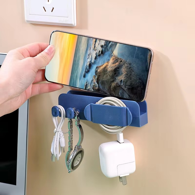 Wall Mobile Phone Holder Cable Organizer (1 Pc) - Rivon Online Shop